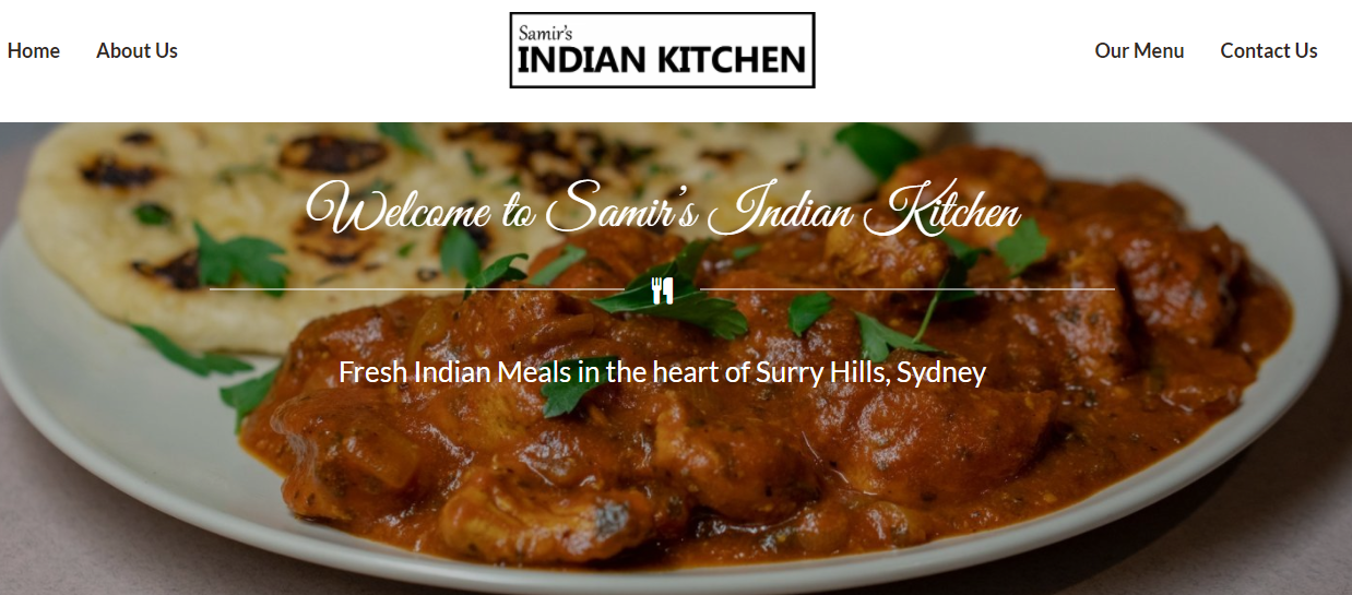 Samir's Indian Kitchen - Geometrical web